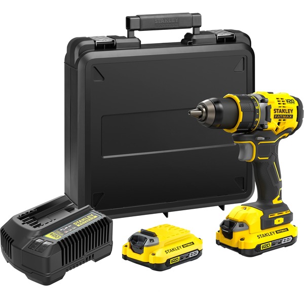 STANLEY FATMAX V20 18V Brushless schroefboormachine Geel/zwart, Koffer ...