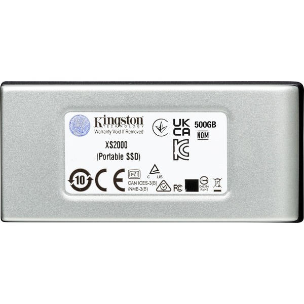 Kingston XS2000 Portable, 4 TB externe SSD Zilver/zwart, SXS2000/2000G ...