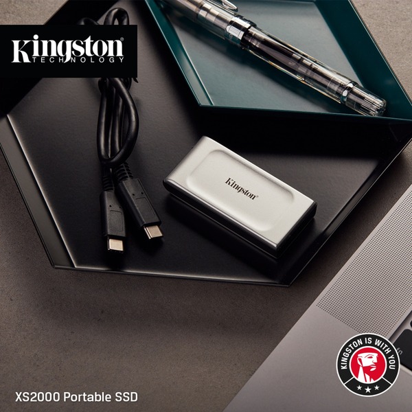 Kingston XS2000 Portable, 4 TB externe SSD Zilver/zwart, SXS2000/2000G ...