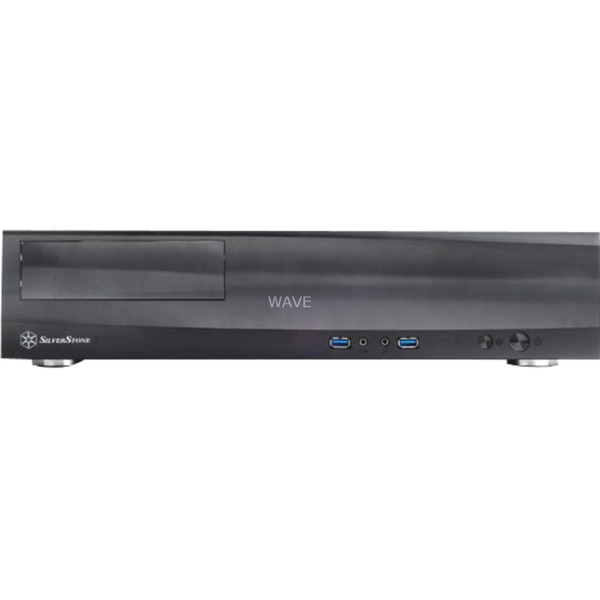 SilverStone Milo ML03B desktop behuizing Zwart | 2x USB-A