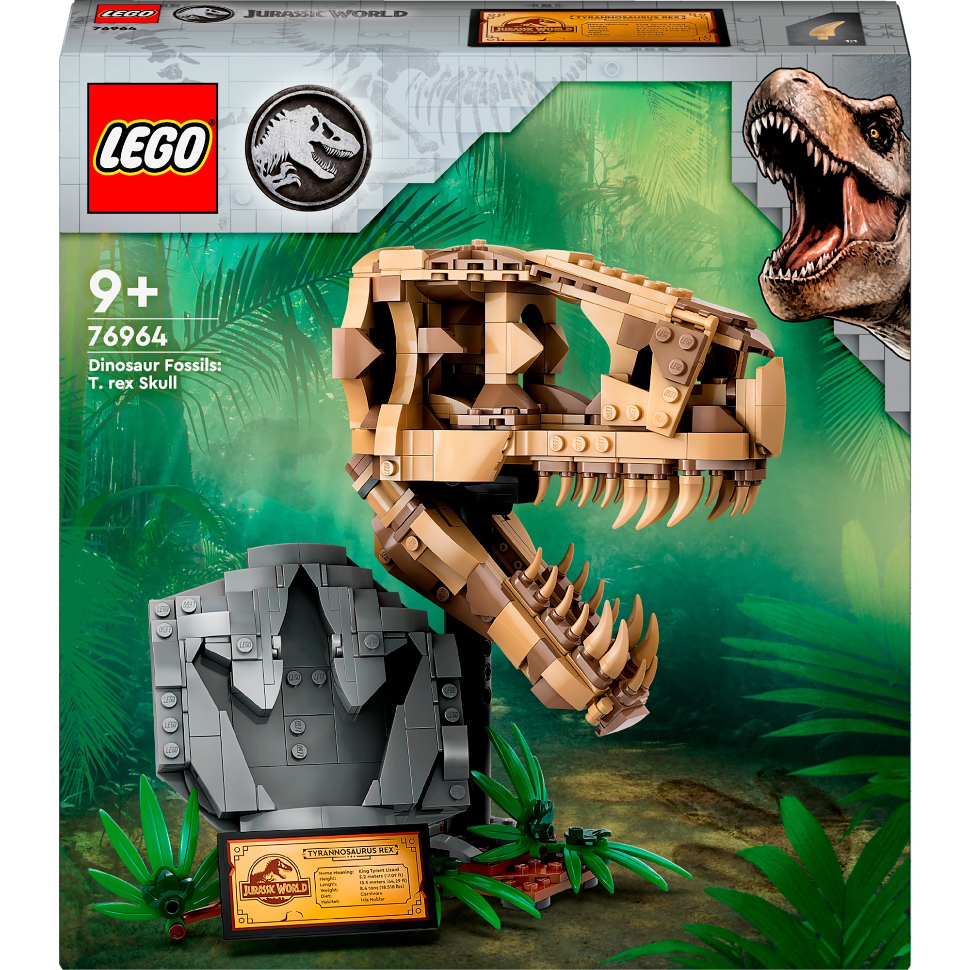 LEGO Jurassic World Dinosaurusfossielen: T. rex schedel (76964 ...
